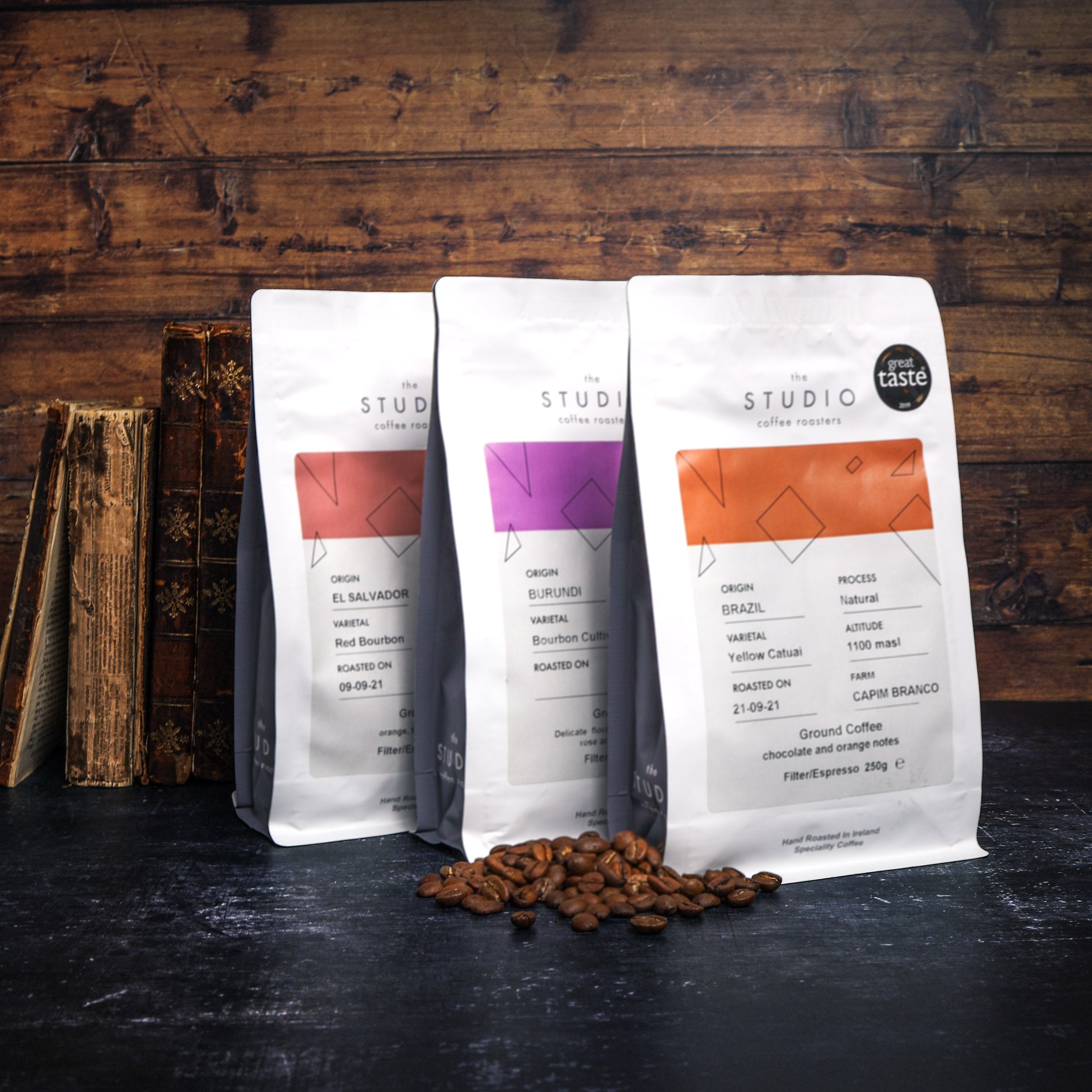 Great Taste Trio (3 X 250g) – The Studio Coffee